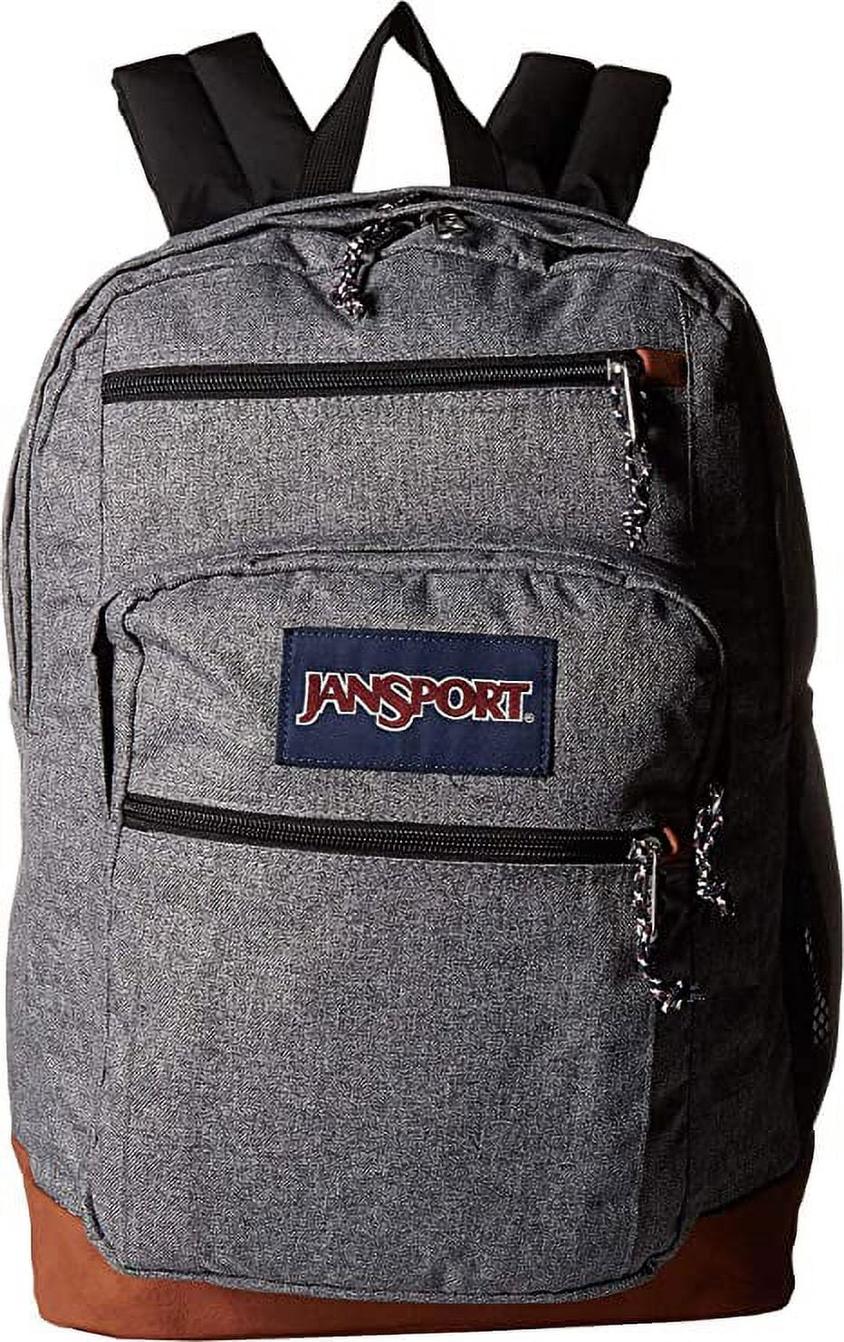 JanSport Cool Student Polyester Synthetic Leather Backpack, Grey ...