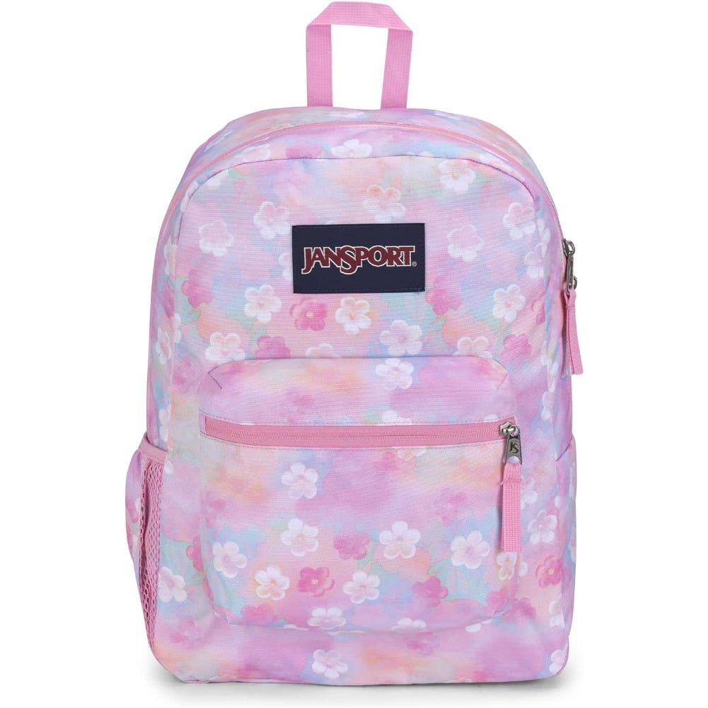 JanSport Cross Town 100% Authentic School Backpack Neon Daisy - Walmart.com