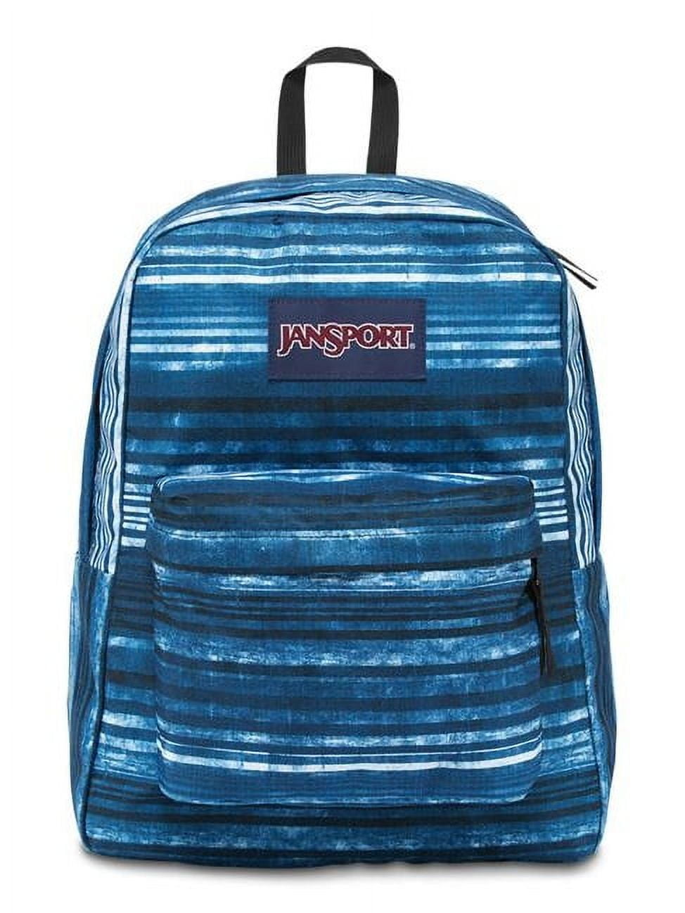 JanSport Superbreak School Backpack - Multi Variegated Stripe - Silver ...
