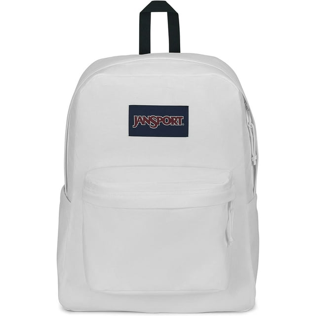 JanSport Superbreak Bookbag, White School Backpack with Large Main ...