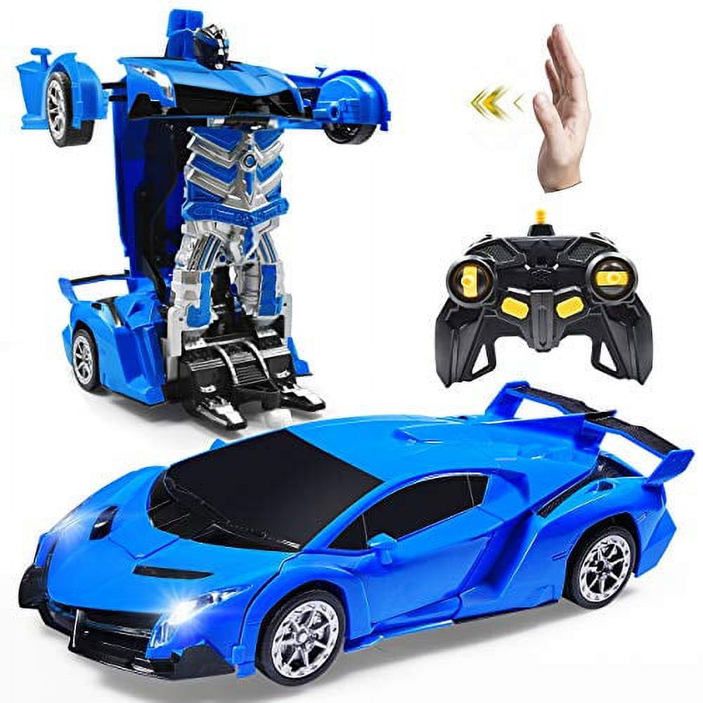 Janboo 1:14 RC Cars Robot for Kids, Transformrobot Racing Toys, Gesture ...