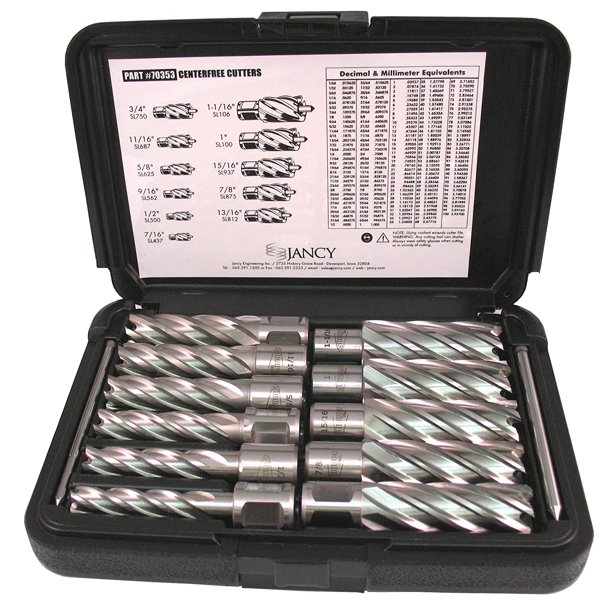 Jancy High Speed Steel Annular Cutter Set, Uncoated Finish, 3/4 ...