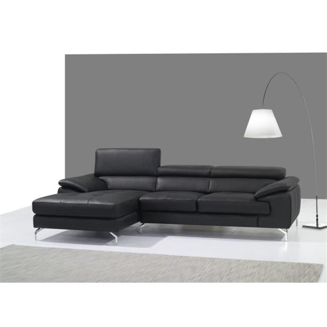 JandM Furniture Italian Leather Mini Sectional Chaise - Left Facing ...