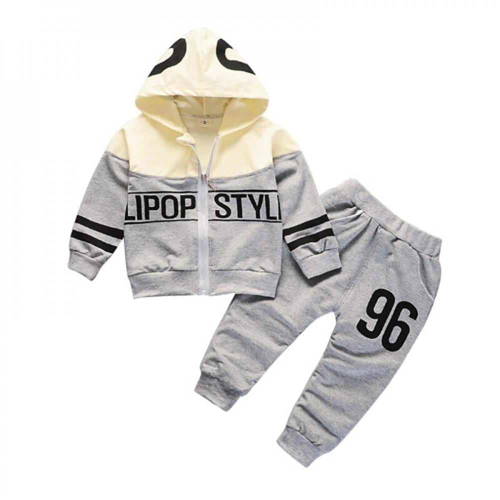 Jandel Autumn Children's Long Sleeve Clothes Set Baby Boy Girl Letters ...