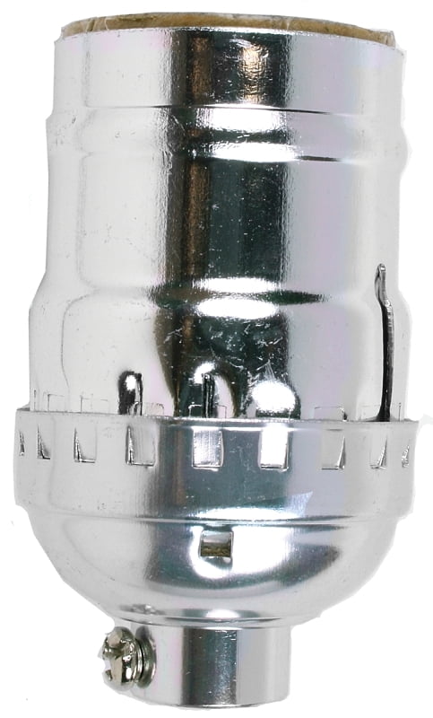 60400 Keyless Lamp Socket, Medium Base, 660-Watt, 250-Volt, Nickel ...