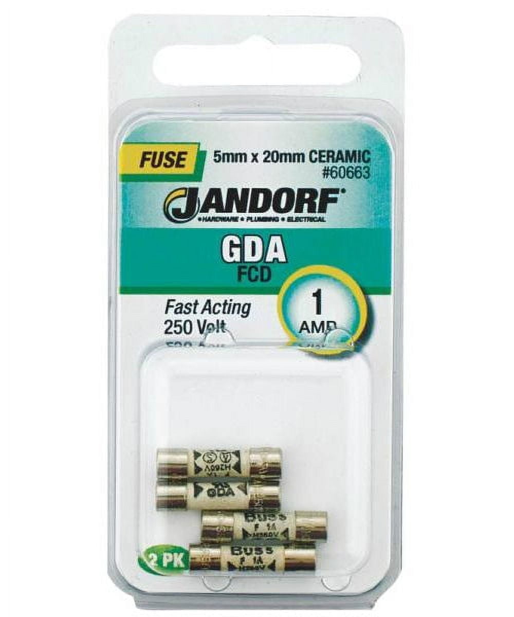 Jandorf 60663 GDA Ceramic Tube Fuse, 1 Amp, Each - Walmart.com