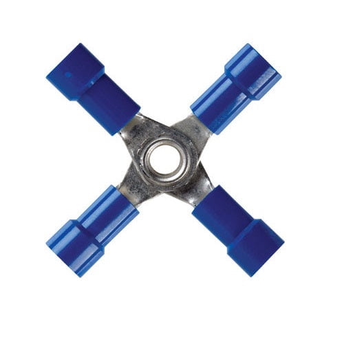 Jandorf 60859 Vinyl Insulated 4 Way Terminal Butt Splice, 16-14 Gauge ...