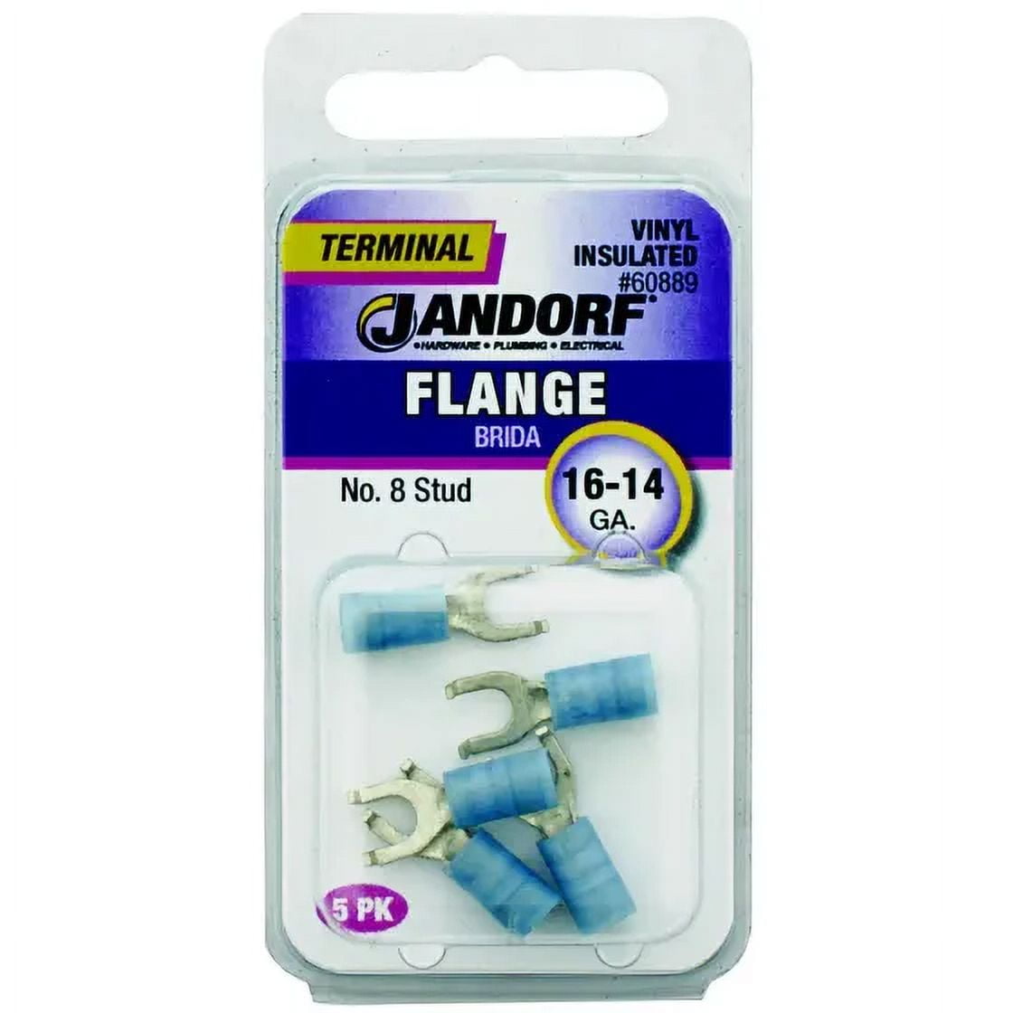 Jandorf 60889 Terminal Flange 16-14 Vinyl Insulated N8, Each - Walmart.com