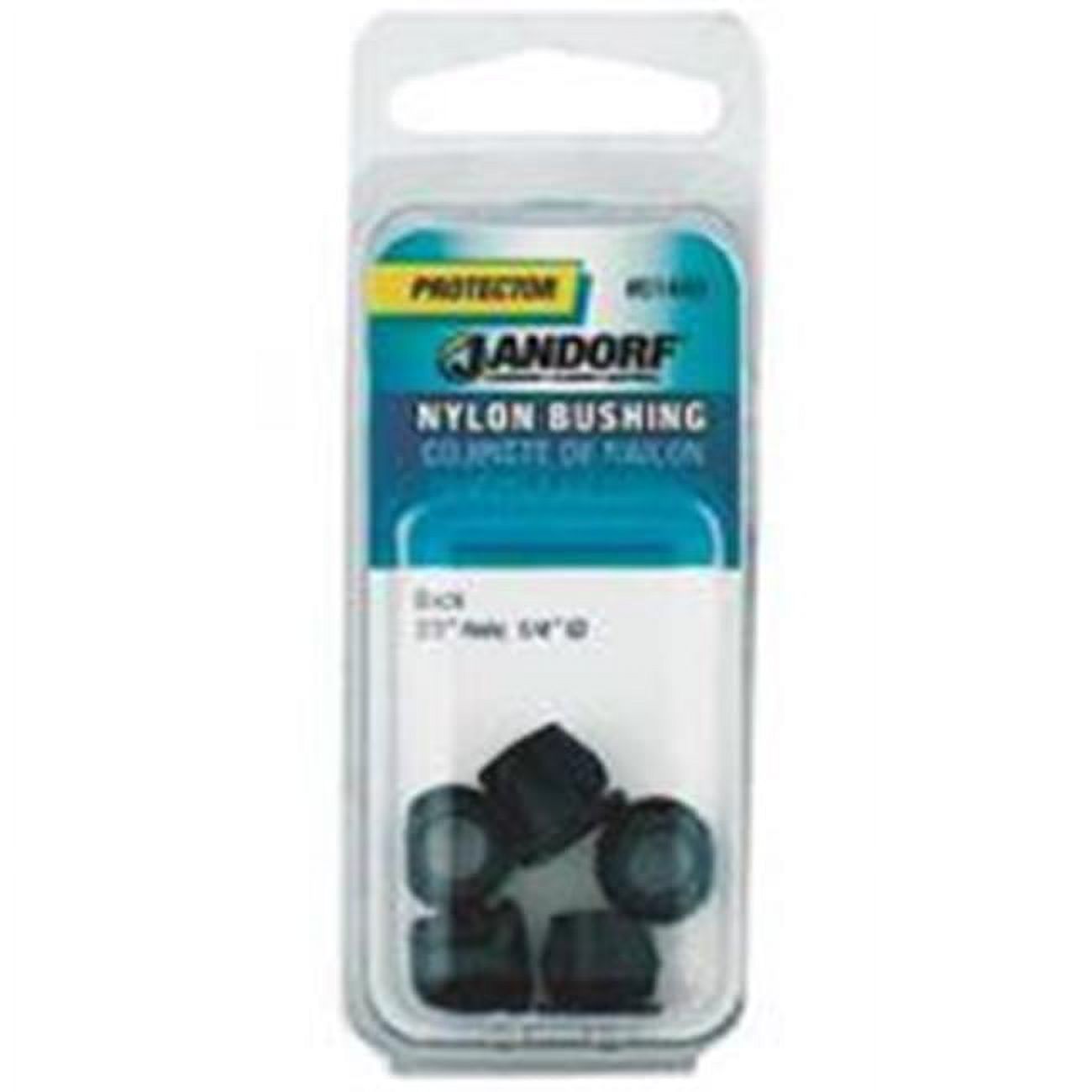 Jandorf 61440 Conduit Bushing, Nylon, Black, 1/4 in Dia Panel Hole, 0. ...