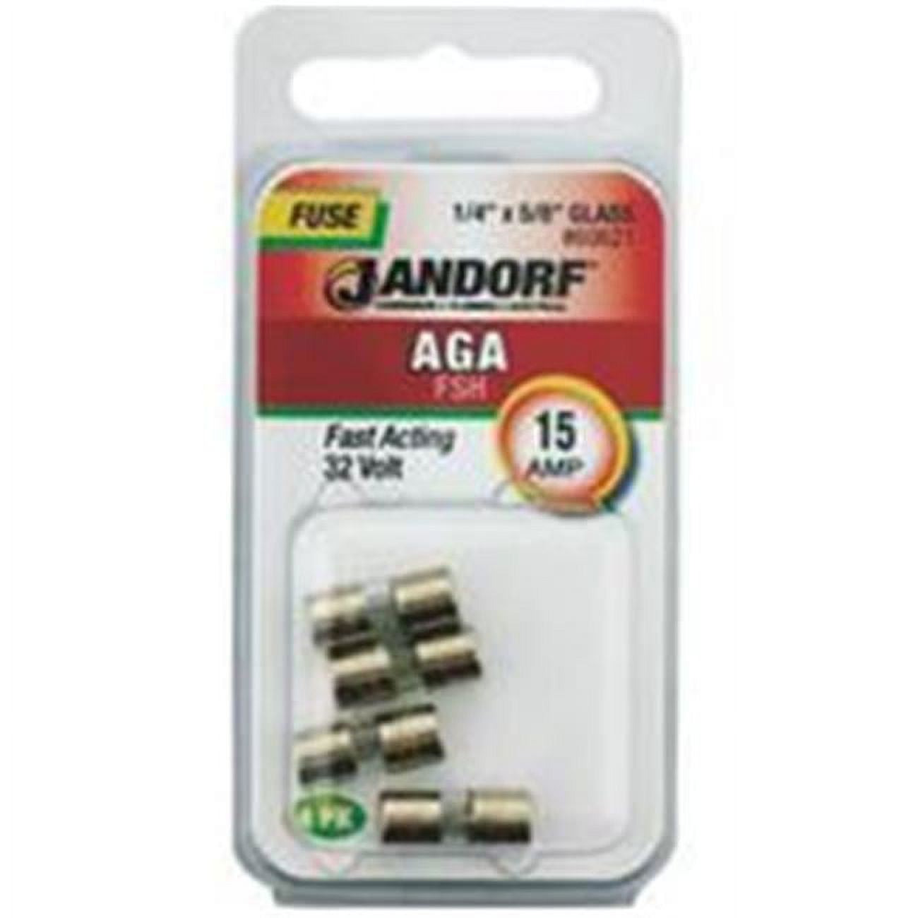 Jandorf Specialty Hardw Fuse Aga 15A Fast Acting 60621 - Walmart.com