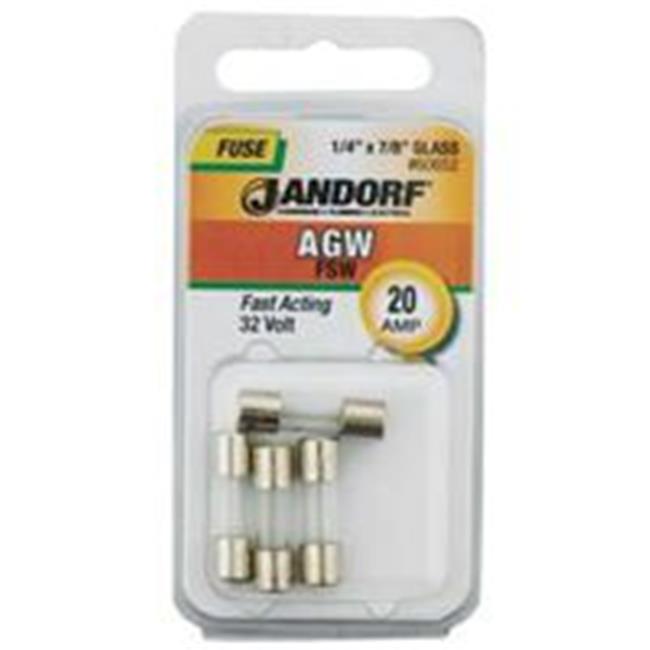Jandorf Specialty Hardw Fuse Agw 20A Fast Acting 60652 - Walmart.com