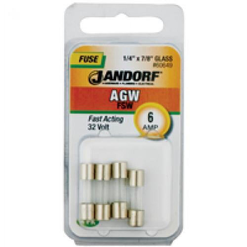 Jandorf Specialty Hardw Fuse Agw 6A Fast Acting 60649 - Walmart.com