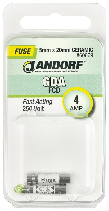Jandorf Specialty Hardw Fuse Gda 4A Fast Acting 60669 - Walmart.com