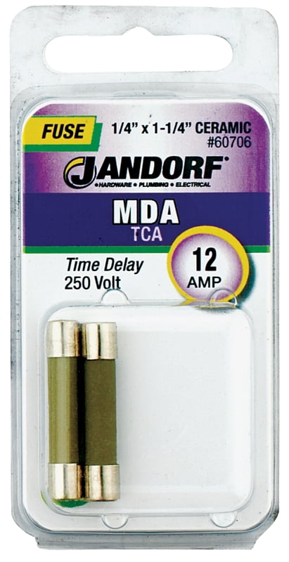 Jandorf Specialty Hardw Fuse Mda 12A Time Delay 60706 - Walmart ...