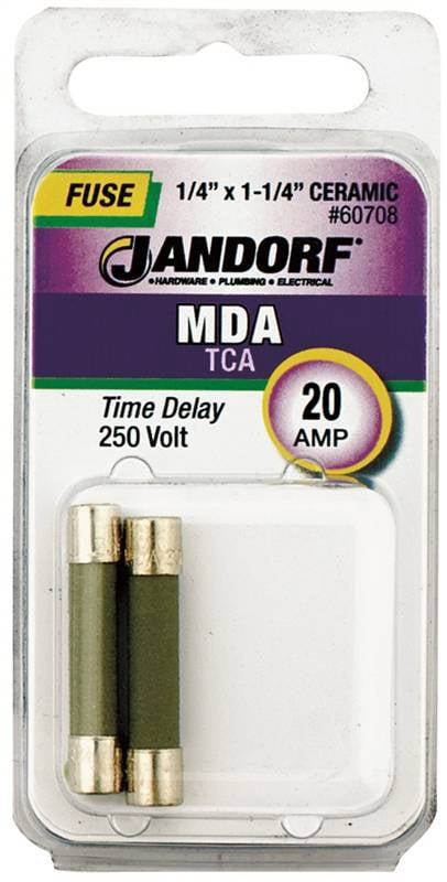 Jandorf Specialty Hardw Fuse Mda 20A Time Delay 60708 - Walmart ...