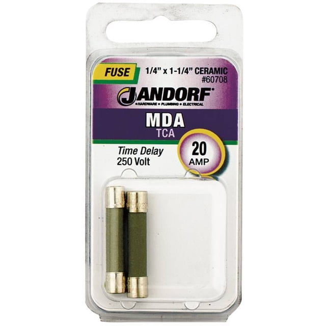 Jandorf Specialty Hardw Fuse Mda 20A Time Delay 60708 - Walmart ...