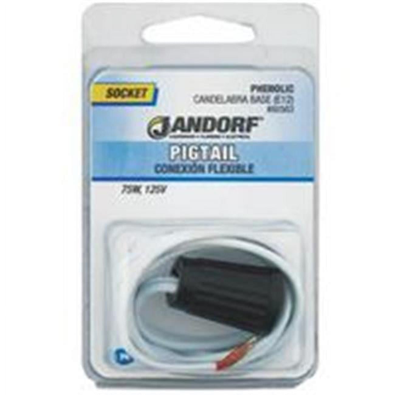 Jandorf Specialty Hardw Socket Pigtail Candelabra Base 60563 - Walmart.com