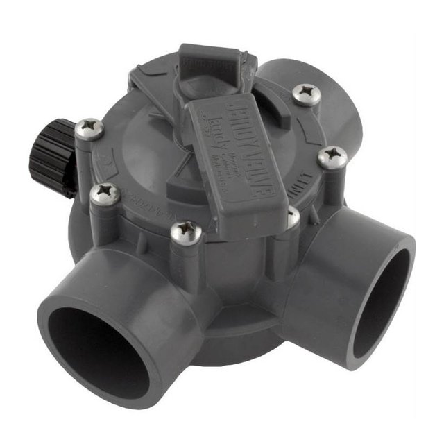 Jandy 1154 Swimming Pool & Spa 3-Way Port Valve 1 1/2"-2" Positive Seal ...