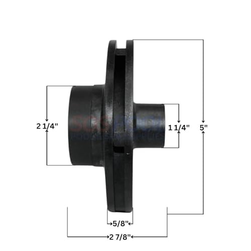 Jandy 2HP Impeller with Screw, Backplate O-Ring for Pro Series SHPF ...