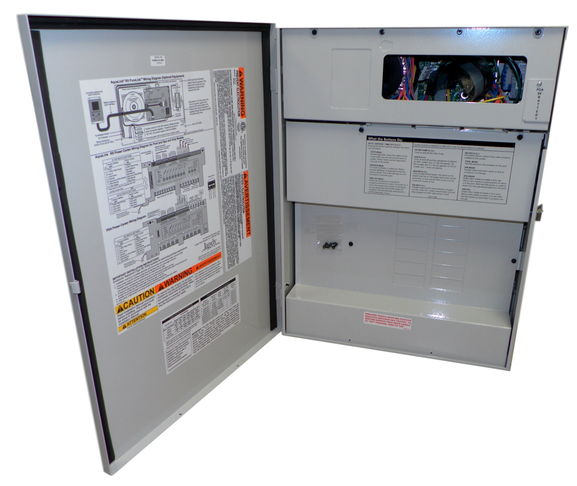 Jandy INFPS8 Purelink Aqualink RS Dual Body 8-Function Sub Panel Power ...