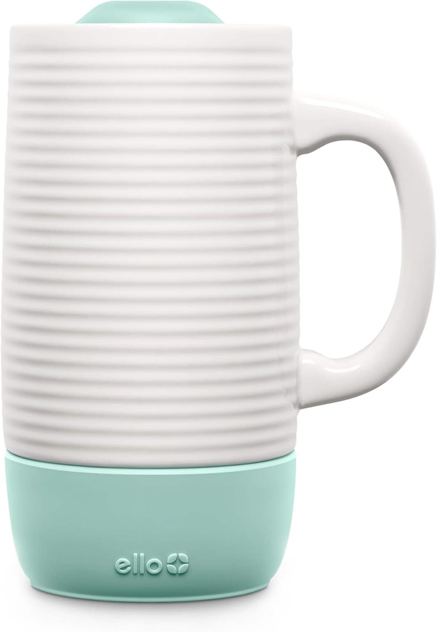 Jane 18Oz Ceramic Travel Mug with Handle, Splash-Resistant Slider Lid ...
