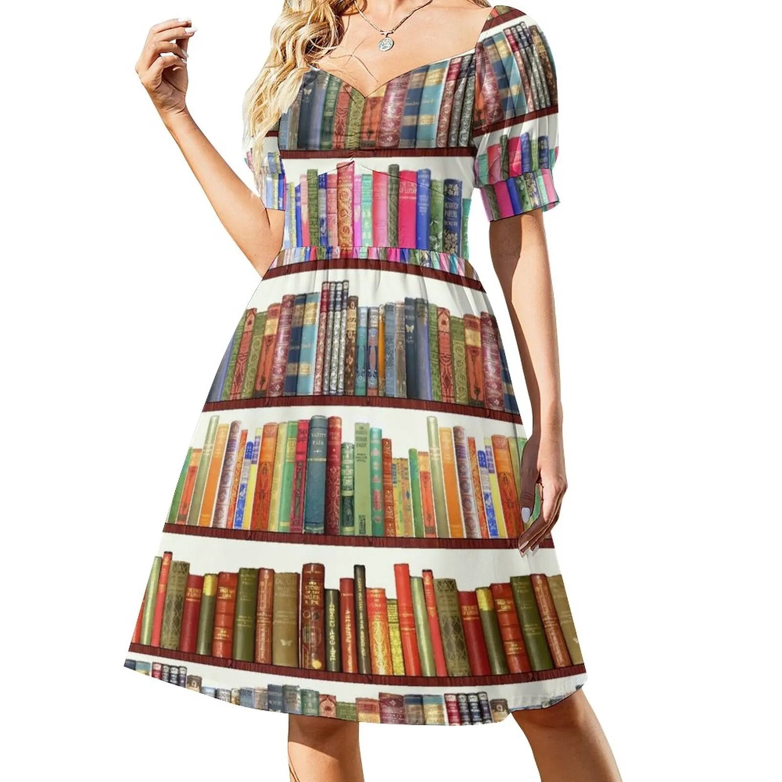 Jane Austen Antique Books Dress women's summer dresses 2024 cute dress ...