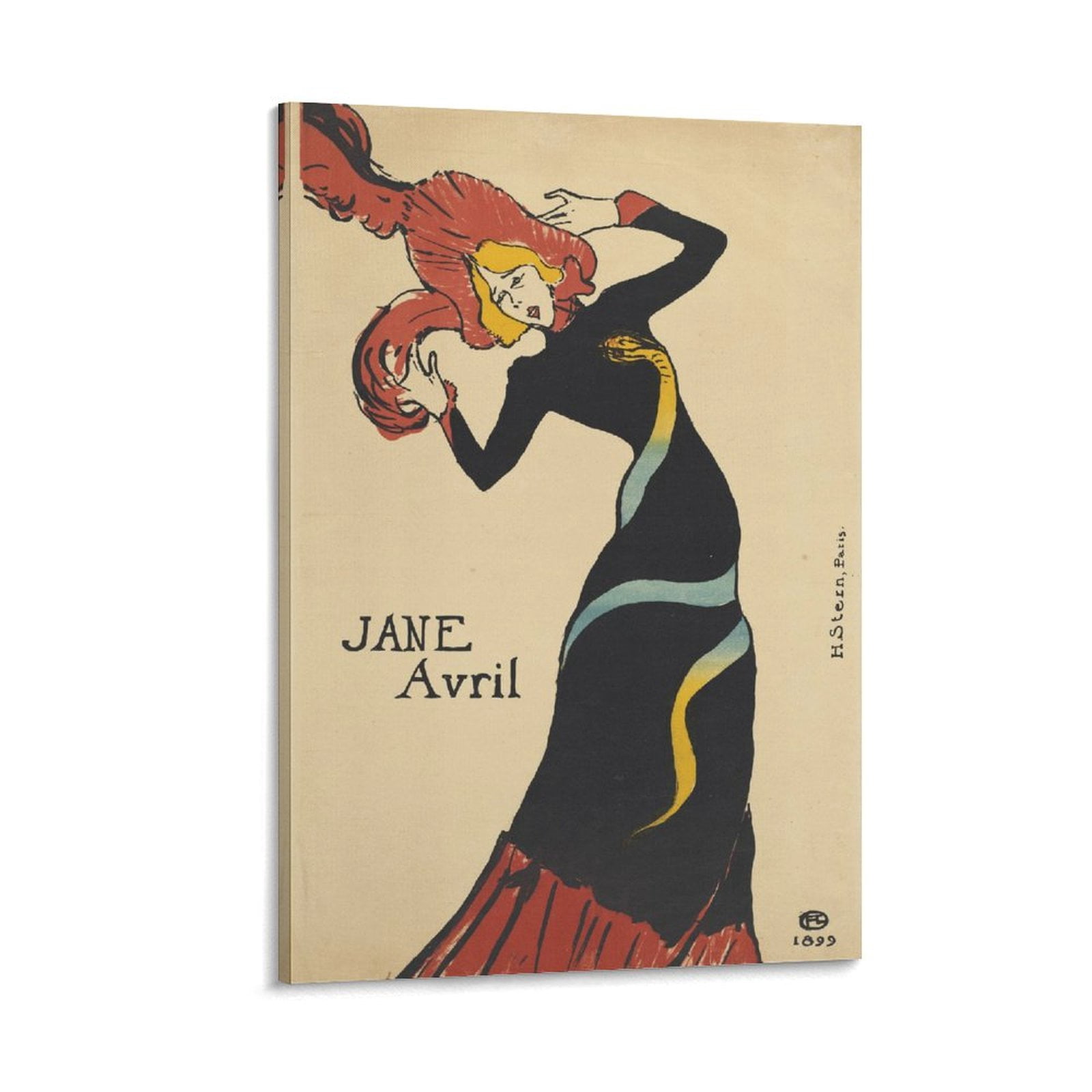 Jane Avril Music Hall Performer Henri De Toulouse-Lautrec Painter ...