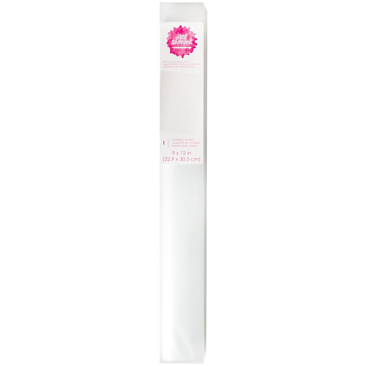 Jane Davenport Mixed Media Plastic Journal Jacket 9"X12"-Clear ...