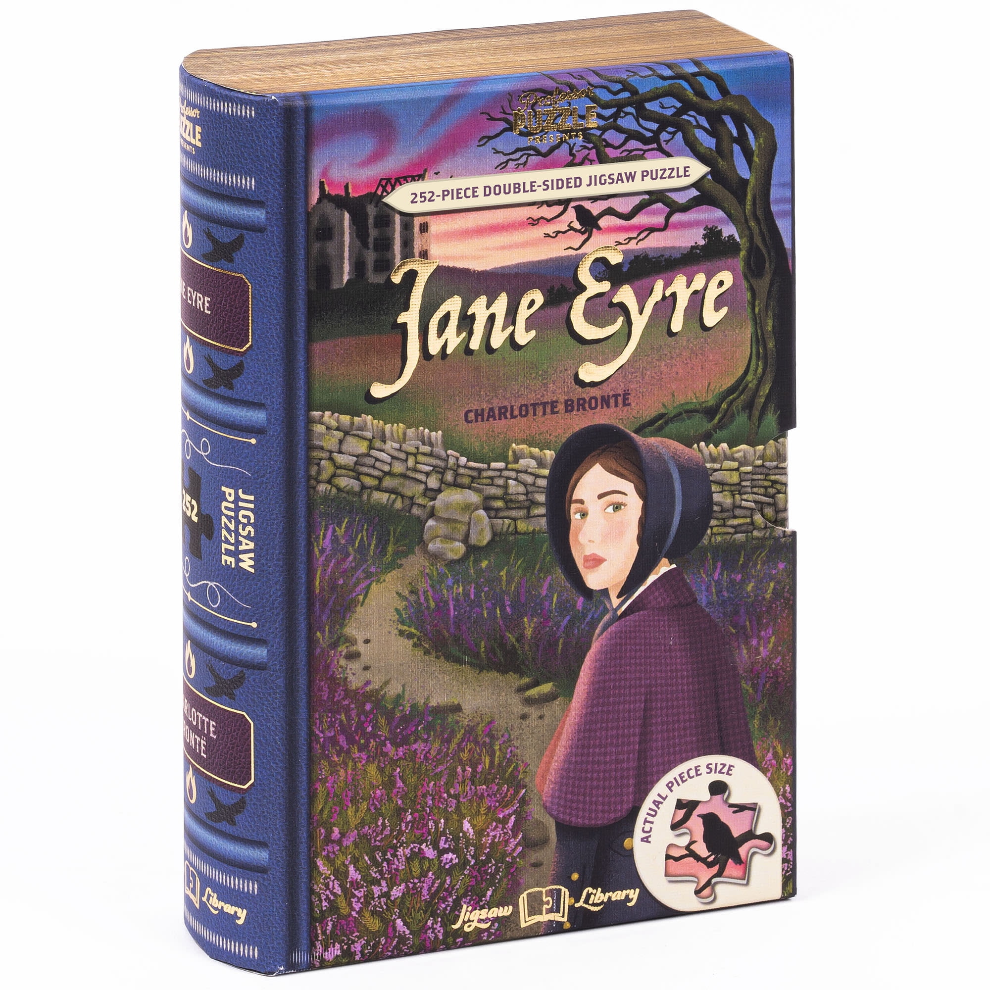 Professor Puzzle: Jigsaw Library - Jane Eyre - 252 Piece Double-Sided ...