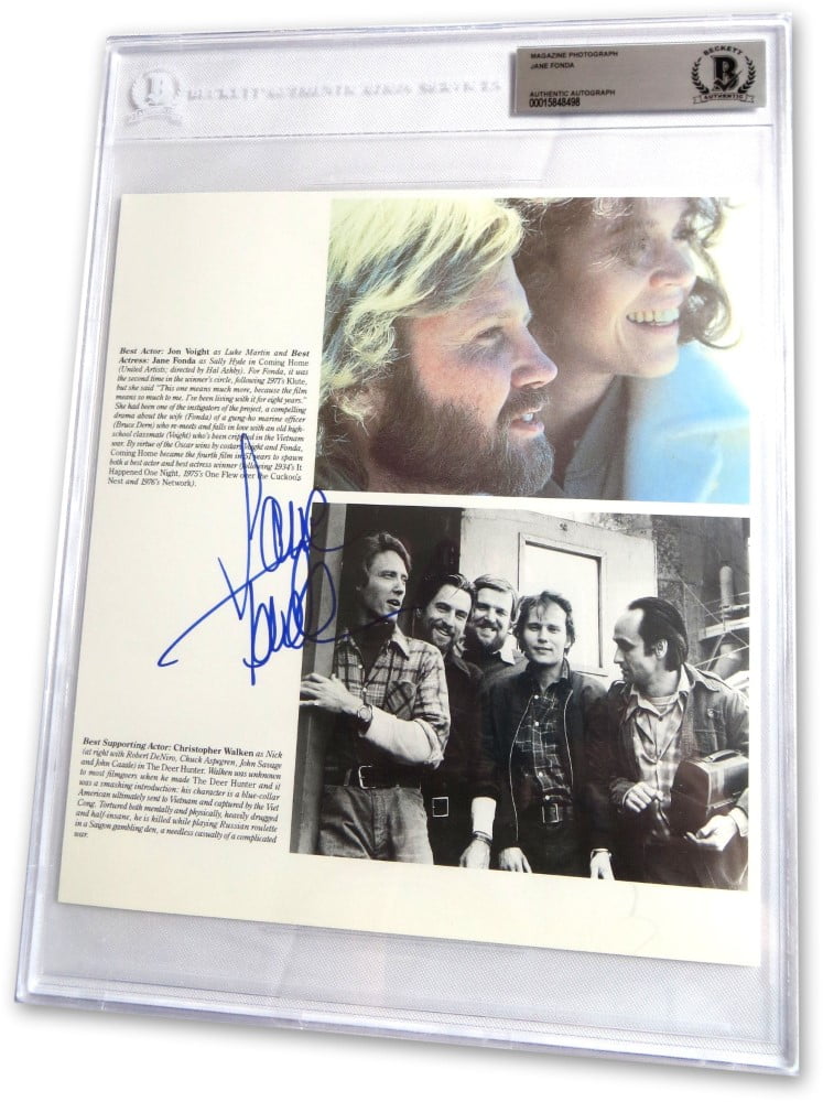 Jane Fonda Signed Autographed Magazine Photo Coming Home Actress BAS ...