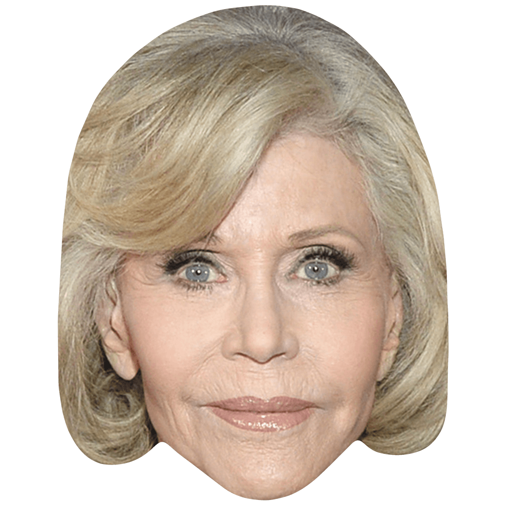 Jane Fonda (Smile) Flat Cardboard Face - Walmart.com