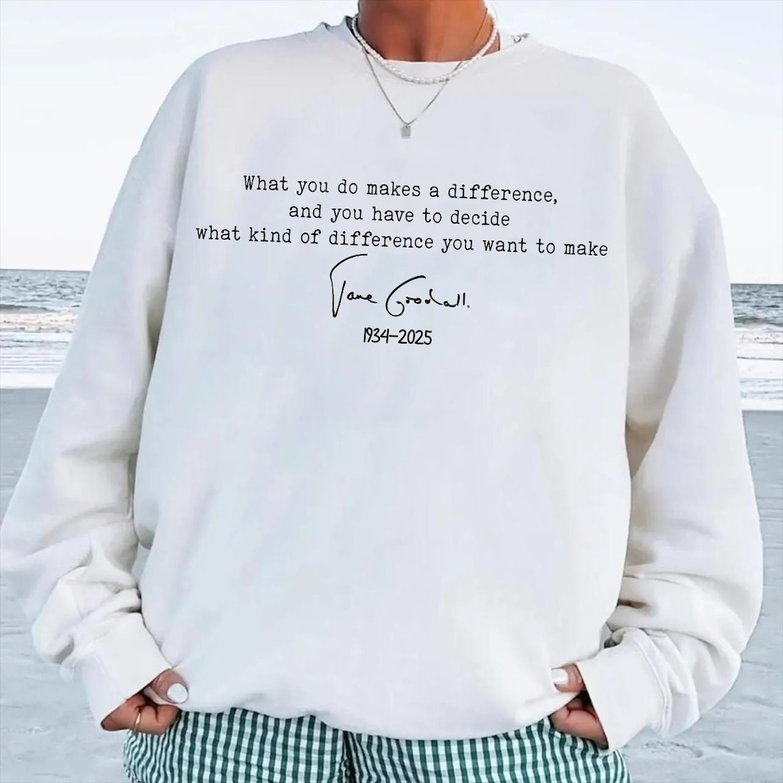 Jane Goodall Quote, Empowering Quote Tee, Unisex Short Sleeve Shirt ...