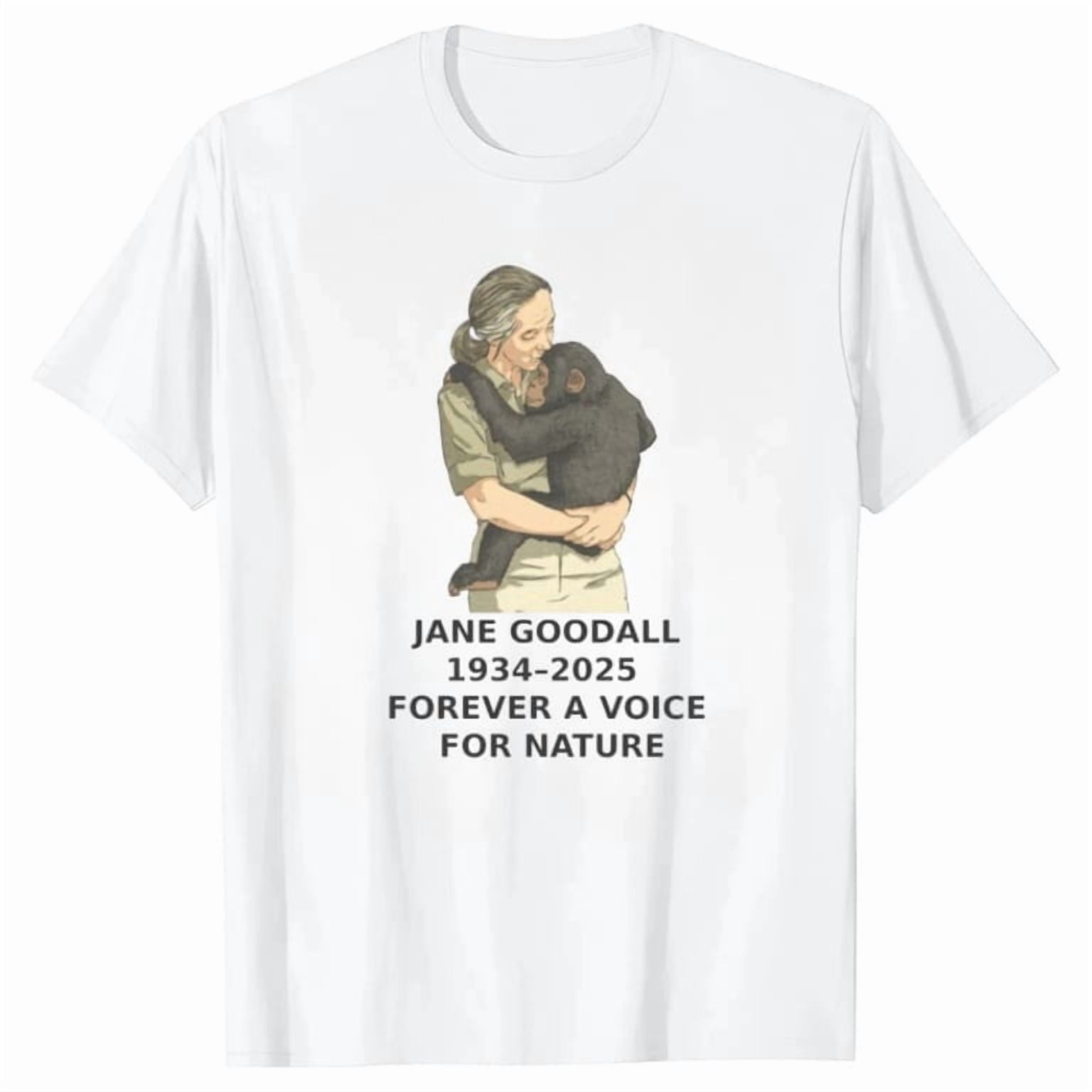 Jane Goodall Tribute Tee Memorial RIP Animal Rights Activist Unisex T ...