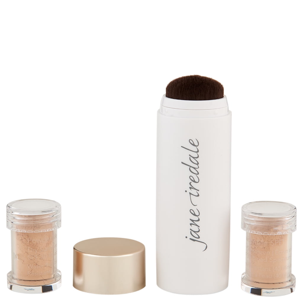 Jane Iredale Powder-Me SPF 30 Dry Sunscreen Refillabe Brush + 2 Refills ...