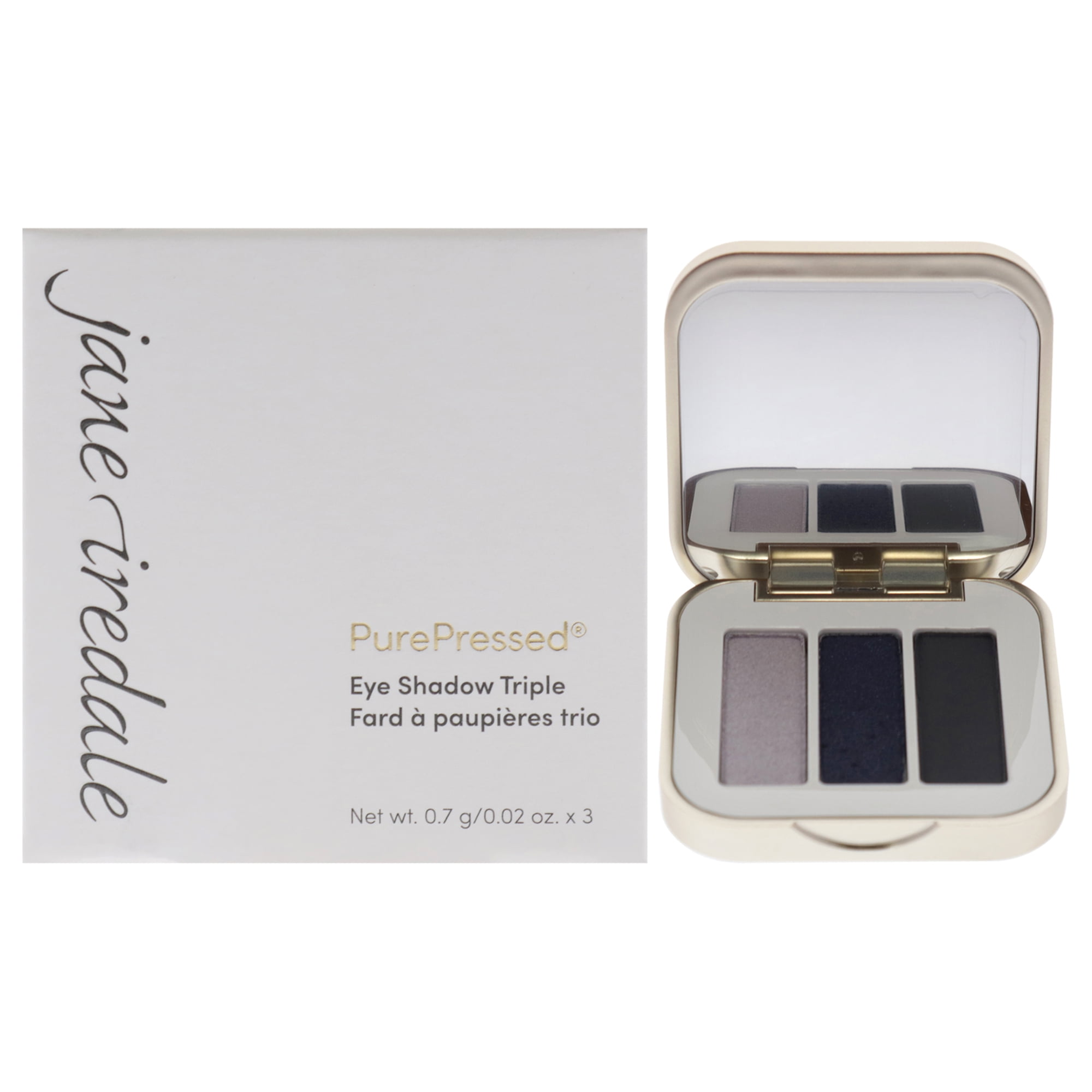 Jane Iredale PurePressed Eyeshadow Triple - Blue Hour , 0.06 oz Eye ...