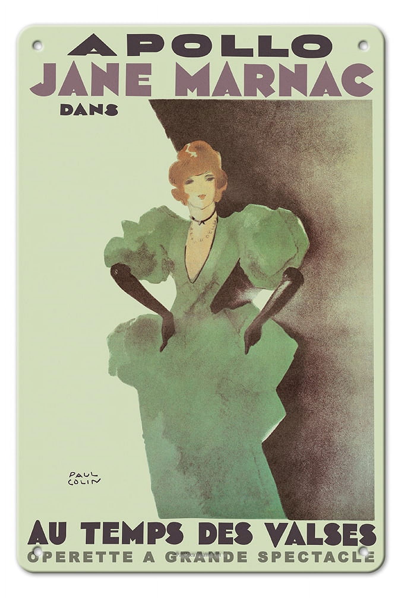 Jane Marnac at the Apollo Theatre - Parisian Singer & Actress - Vintage ...