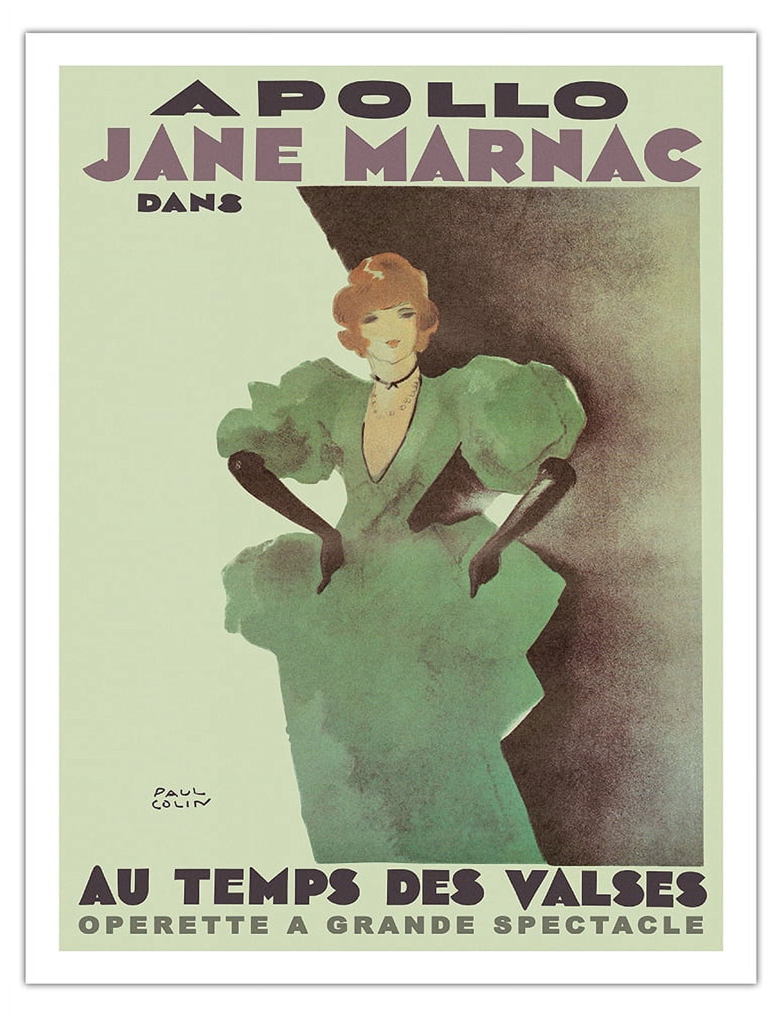 Jane Marnac at the Apollo Theatre - Parisian Singer & Actress - Vintage ...