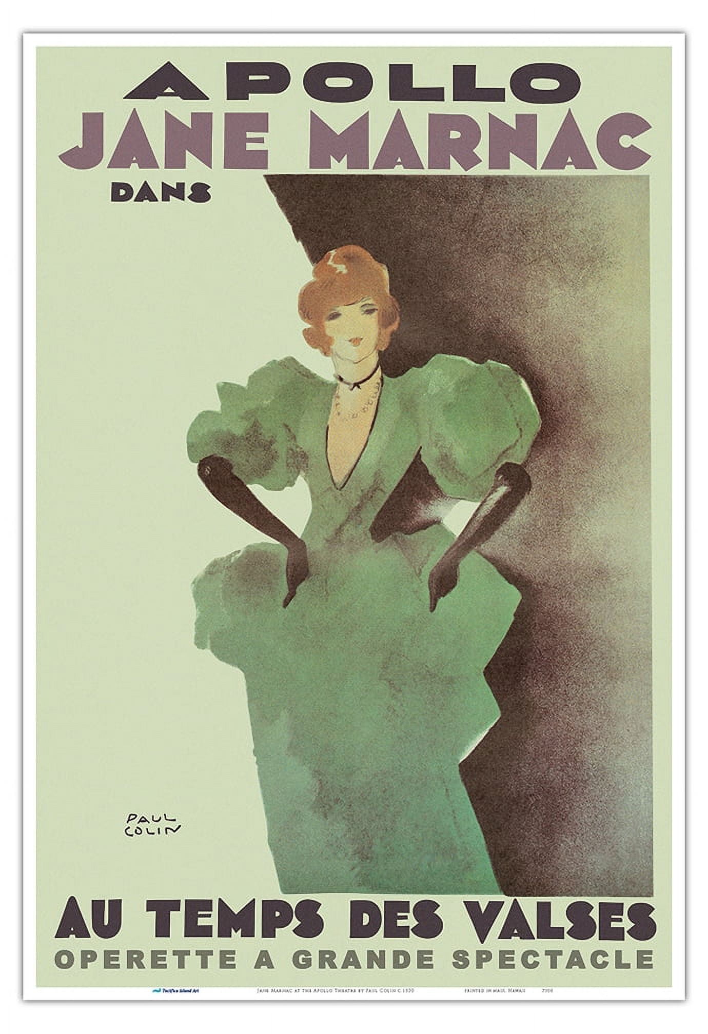 Jane Marnac at the Apollo Theatre - Parisian Singer & Actress - Vintage ...