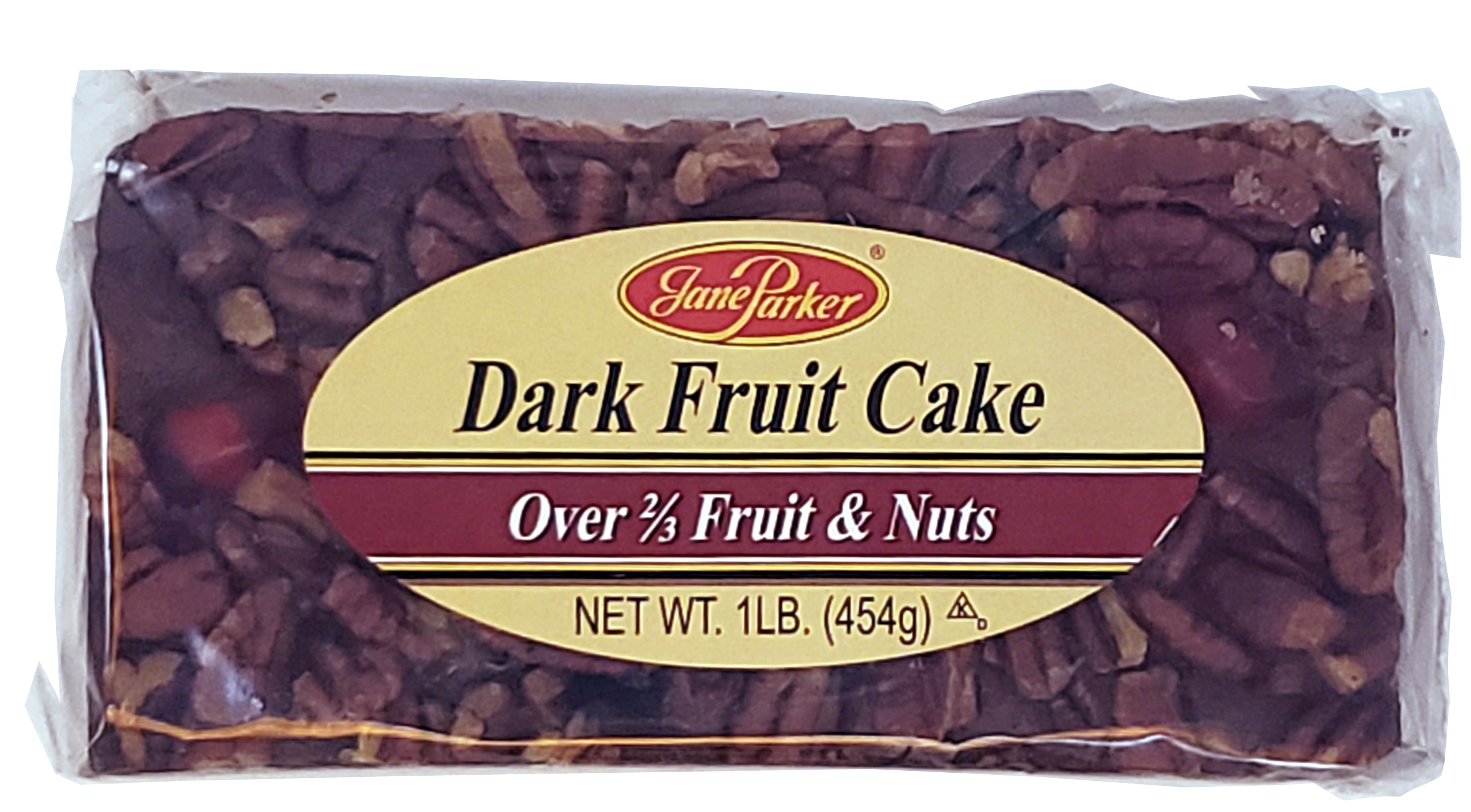 Jane Parker Fruitcake Dark Fruit Cake 1 pound (16 Ounce) Loaf - Walmart.com