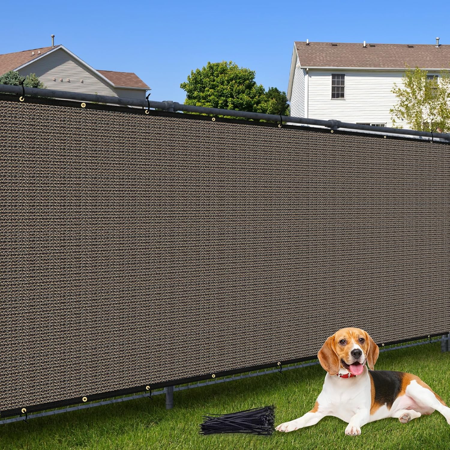 Jane Stone 8ft x25ft Privacy Screen Fence 90% Blockage Heavy Duty ...