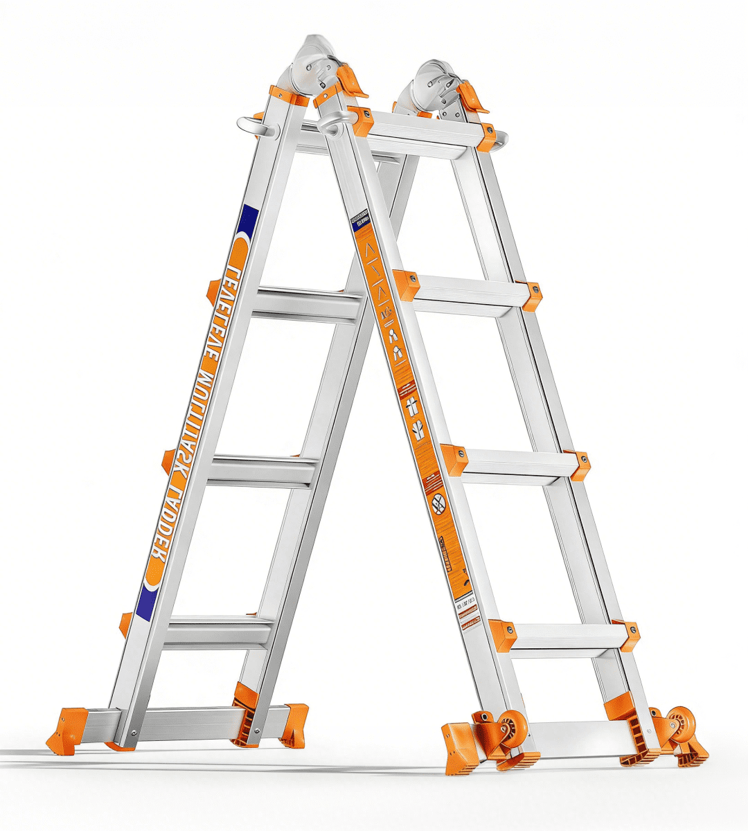 Jane Stone A Frame 4 Step Ladder Extension, 14 Ft Anti-Slip Multi ...