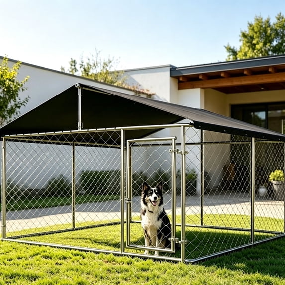 Jane Stone Heavy Duty Dog Playpen 118" x 118" x 65", outdoor dog ...