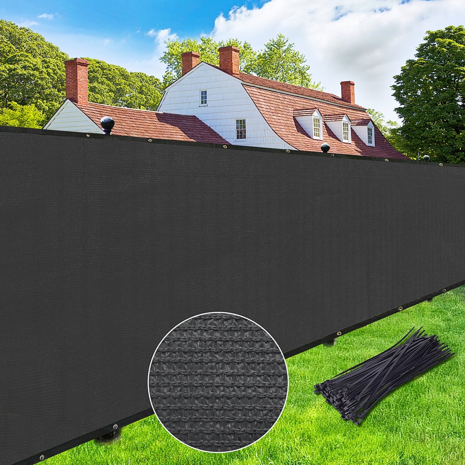 Jane Stone Fence Privacy Screen 8’X 25' Fence Commercial Shade Cover ...