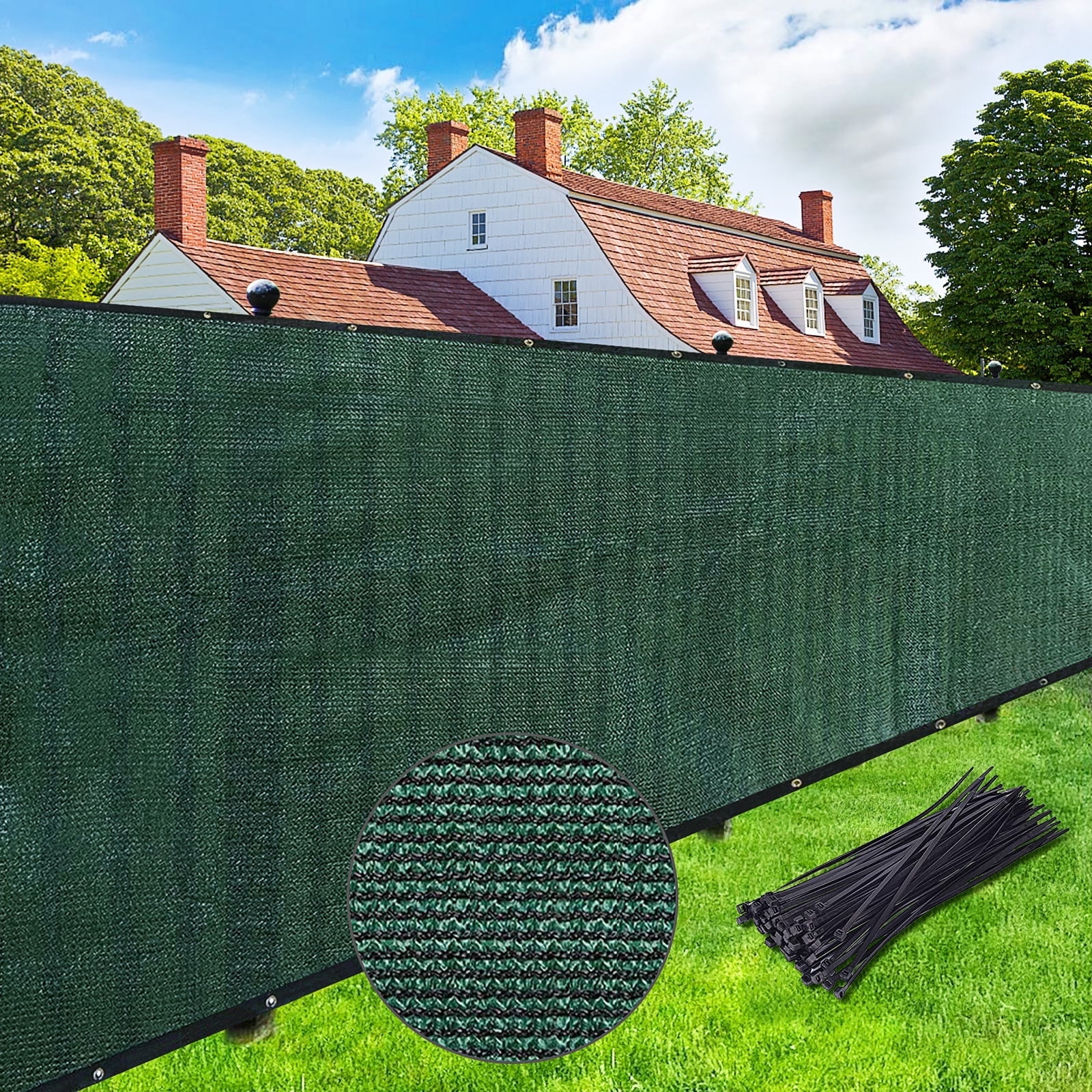 Jane Stone Fence Privacy Screen 8’X 50' Fence Commercial Shade Cover ...