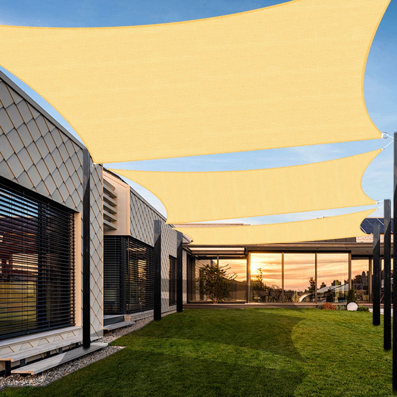 Jane Stone Sun Shade Sail Canopy 16'X20'Shade Cloth Canopy Tent for ...