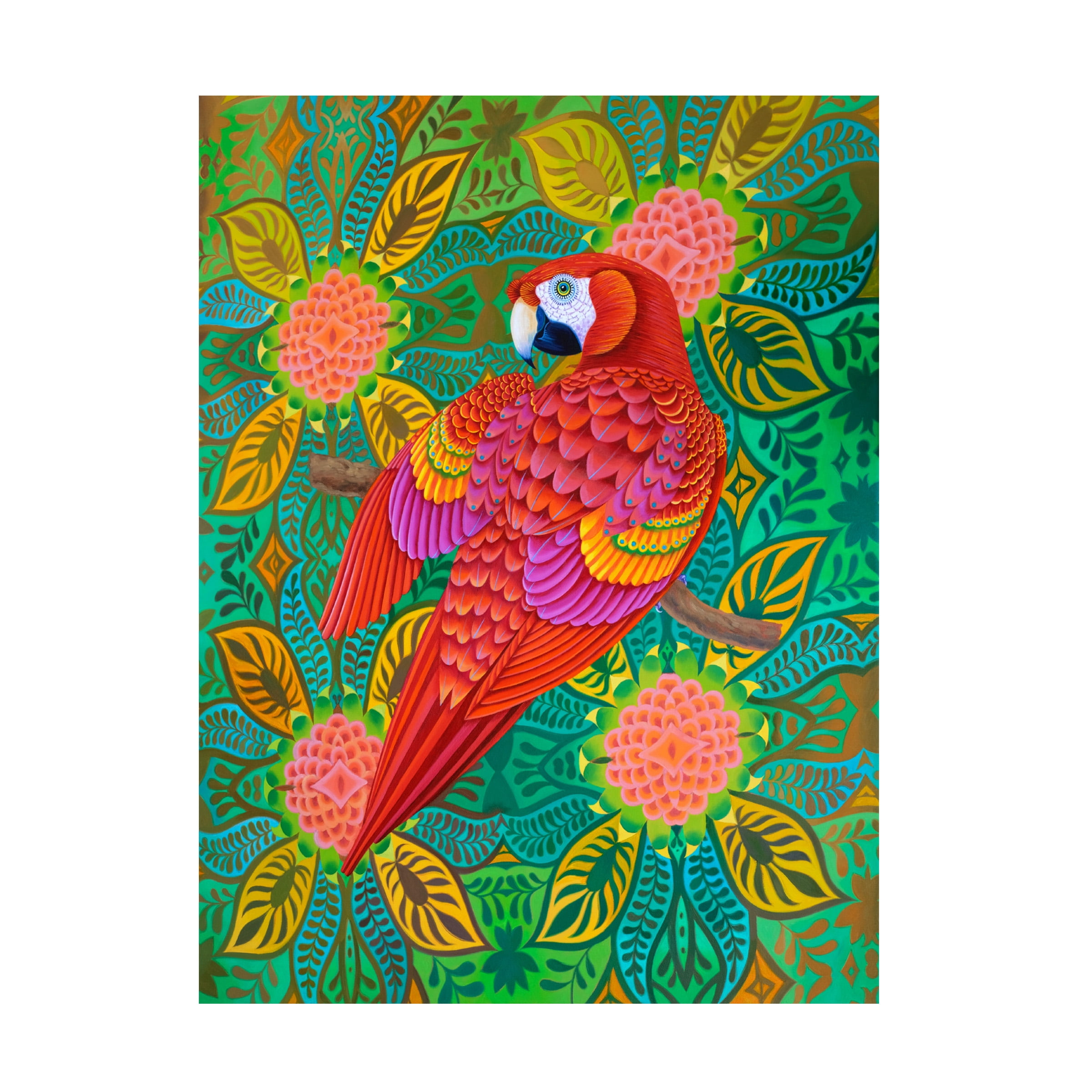 Jane Tattersfield 'Red Parrot' Canvas Art - Walmart.com