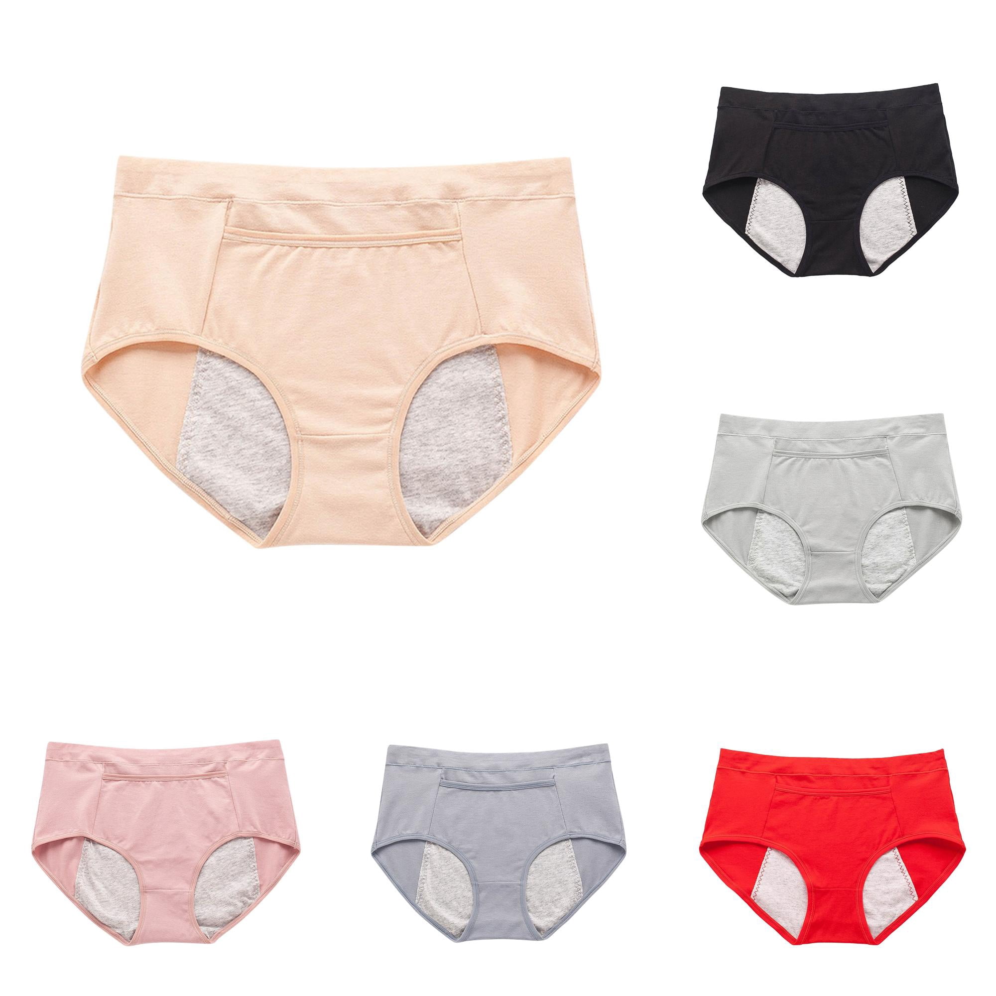 Jane Wardrobe Women's Leakproof Period Underwear, Mid Waist Side ...