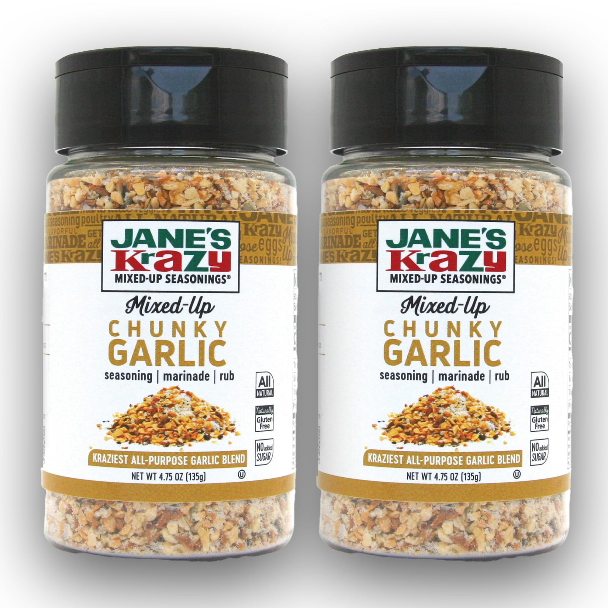 Jane's Krazy Chunky Mixed-Up HMF23 Garlic Seasoning, 135 Grams (Packing ...