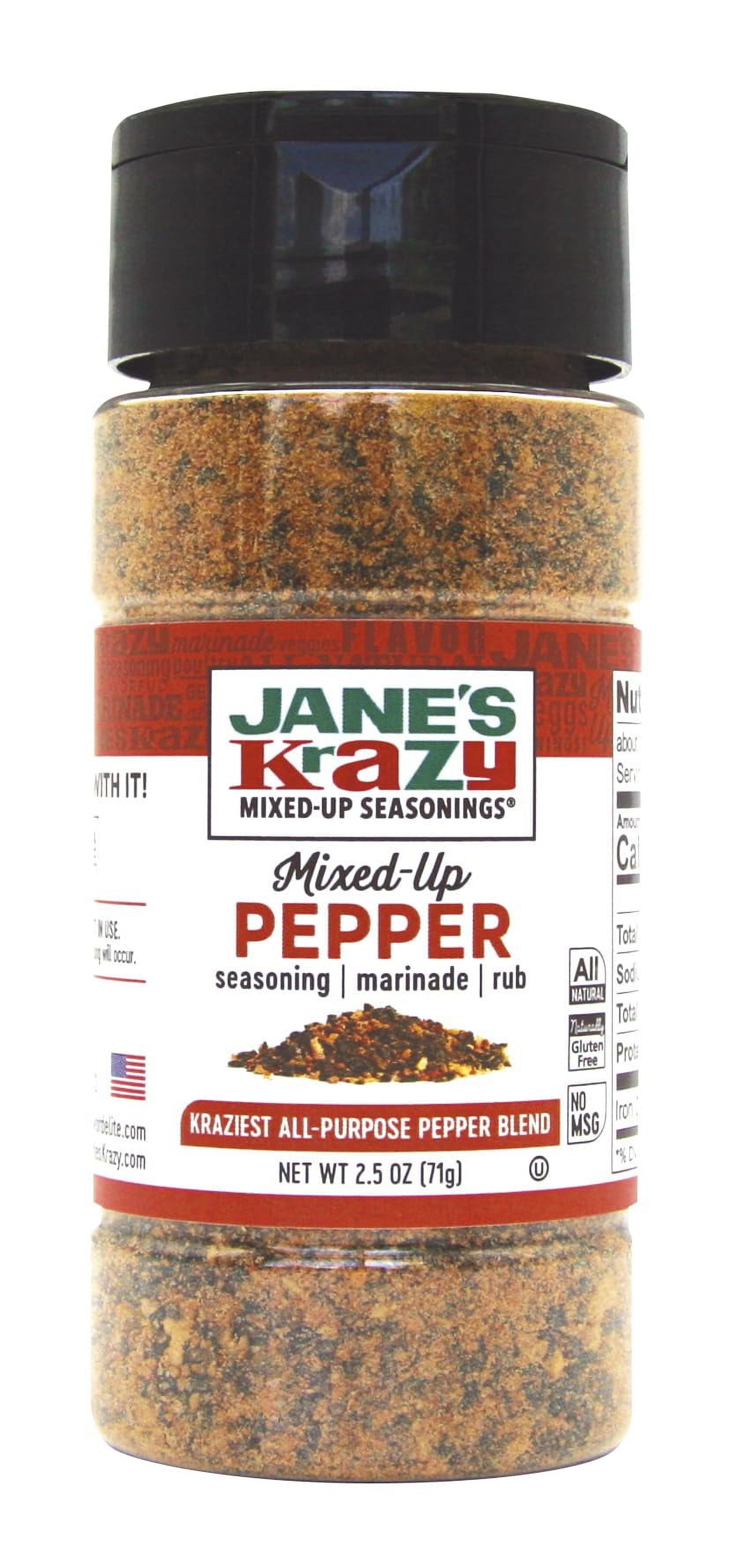 Jane's Krazy Mixed-Up Pepper, Original, 2.5 Oz - Walmart.com