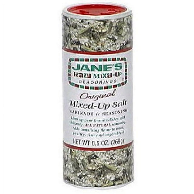 Jane's Original Krazy Mixed-Up Salt, Perfect Seasoning, 9.5 Oz Canister ...